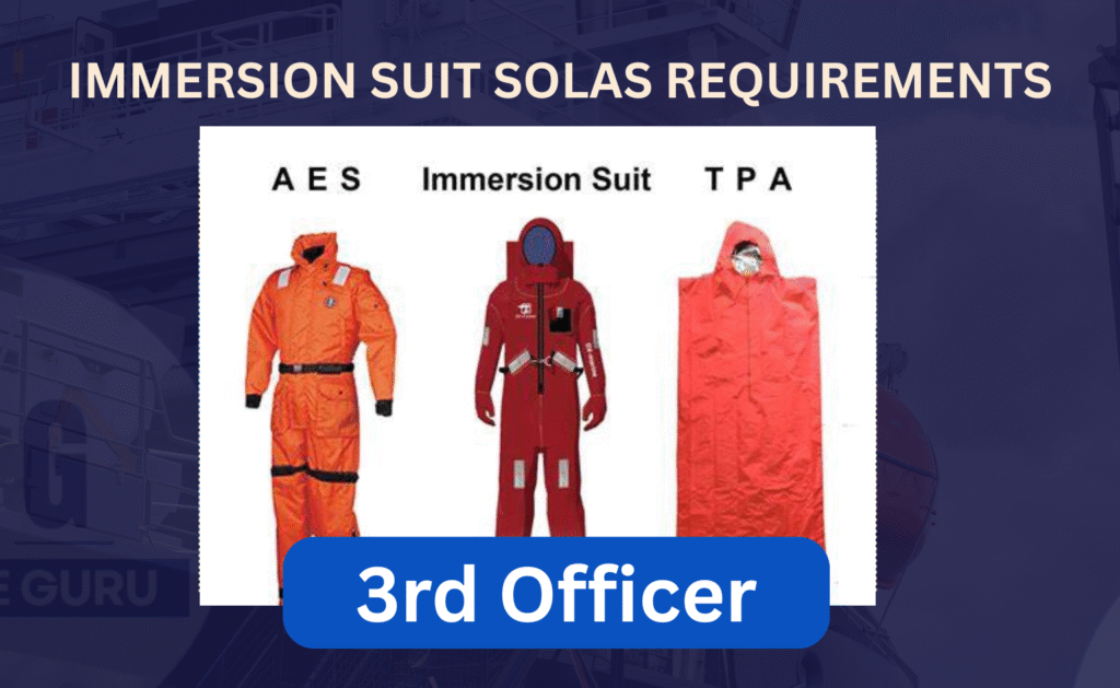 Immersion Suit SOLAS Requirements: Complete Guide